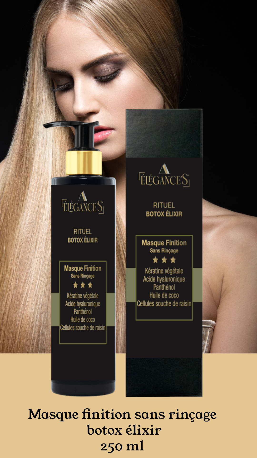 Masque de Finition Botox Elixir 250ml - HCL COSMETIC | EléganceS